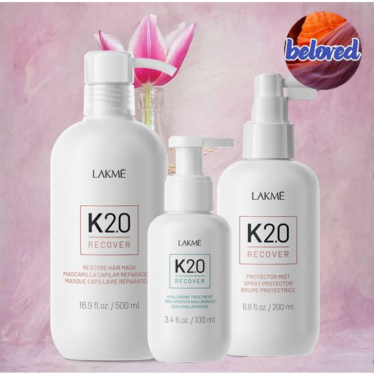Lakme K2.0 Recover Protector Mist/Restore Hair Mask/Hyaluronic Treatment ทรีทเม้นท์รักษาผมแห้ง ...