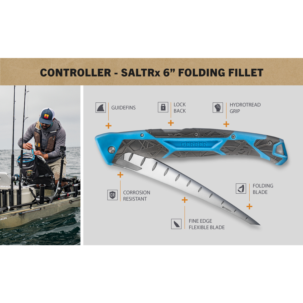 CONTROLLER 6" FOLDING FILLET KNIFE SALT | Shopee Thailand