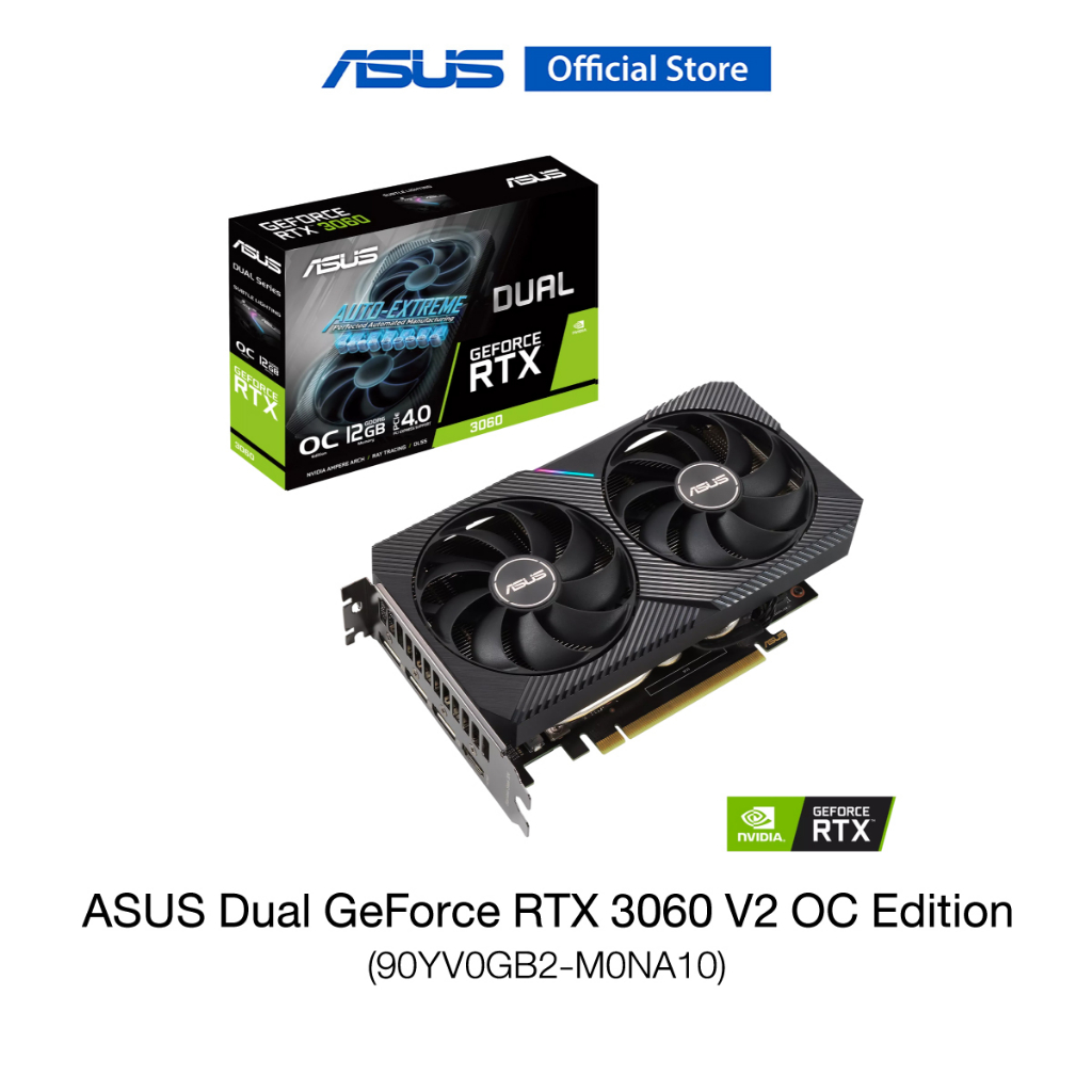 ASUS Dual GeForce RTX 3060 V2 OC Edition (90YV0GB2-M0NA10), RTX3060 V2 ...