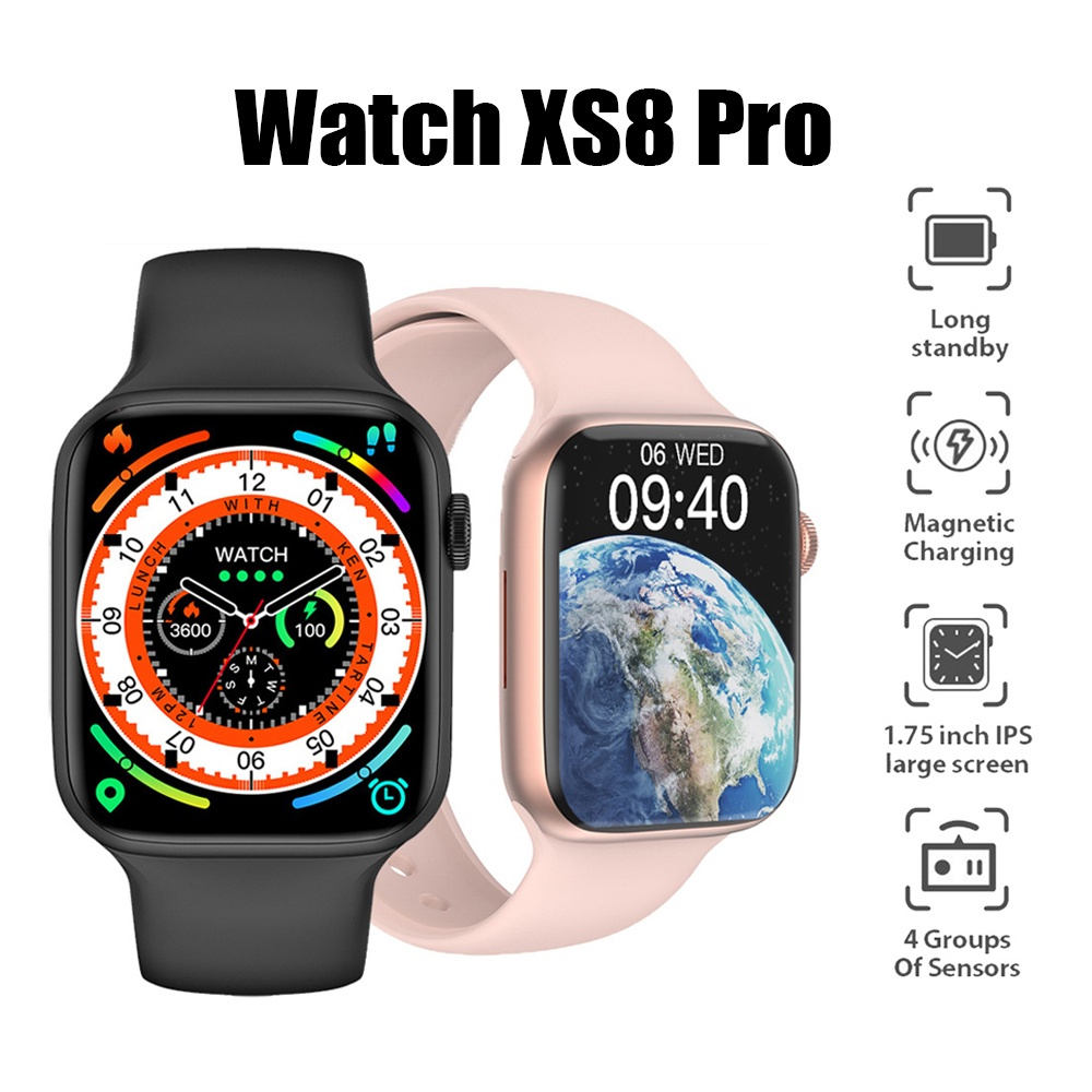 ใหม่ IWO XS8 Pro สมาร์ทนาฬิกาวอลล์เปเปอร์ที่กำหนดเอง 1.75 นิ้ว ...