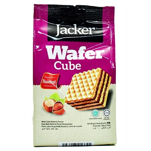 10 Packs Jacker Hazelnut Wafer Cube 100G | Shopee Thailand
