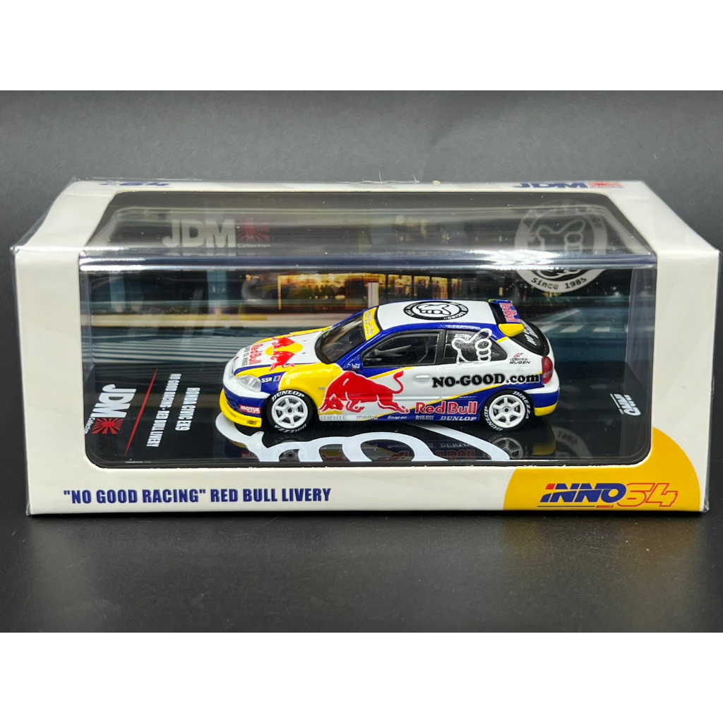 INNO64 HONDA CIVIC Type-R (EK9) "NO GOOD RACING" Red Bull Livery ...