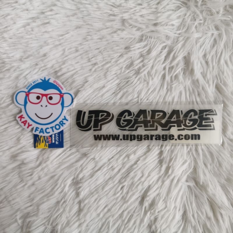 สติ๊กเกอร์ติดรถยนตร์ รถมอเตอร์ไซค์ UP GARAGE sticker ของแท้ญี่ปุ่น ...
