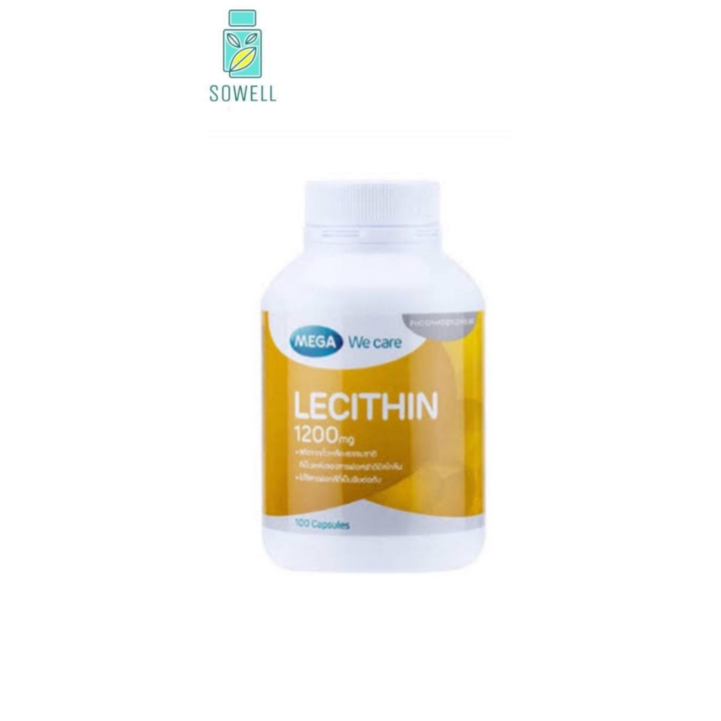 Mega We Care Lecithin 1200 Mg (100 Capsules) ... เมก้า เลซิติน 1200 ...
