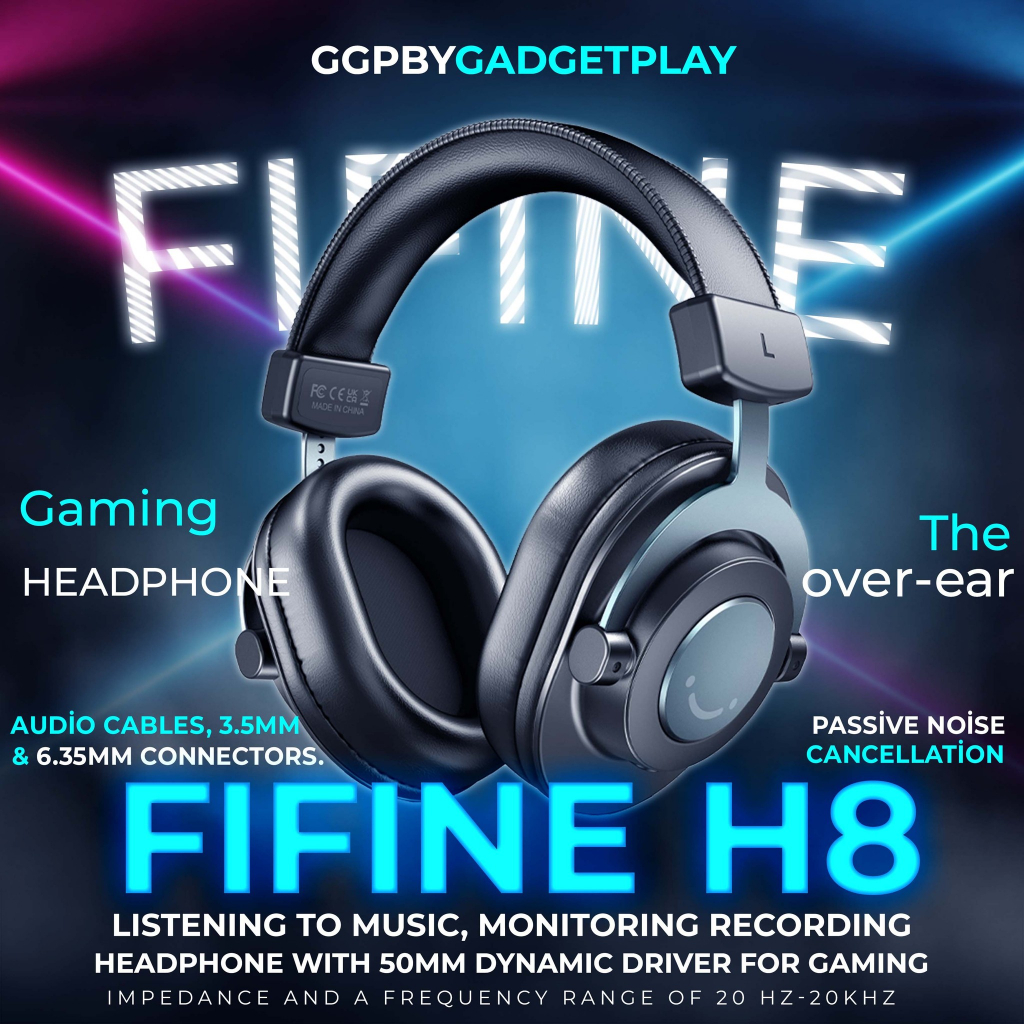 [กรุงเทพฯ ด่วน 1 ชั่วโมง] FIFINE H8 3.5MM HEADPHONE WITH 50MM DYNAMIC ...