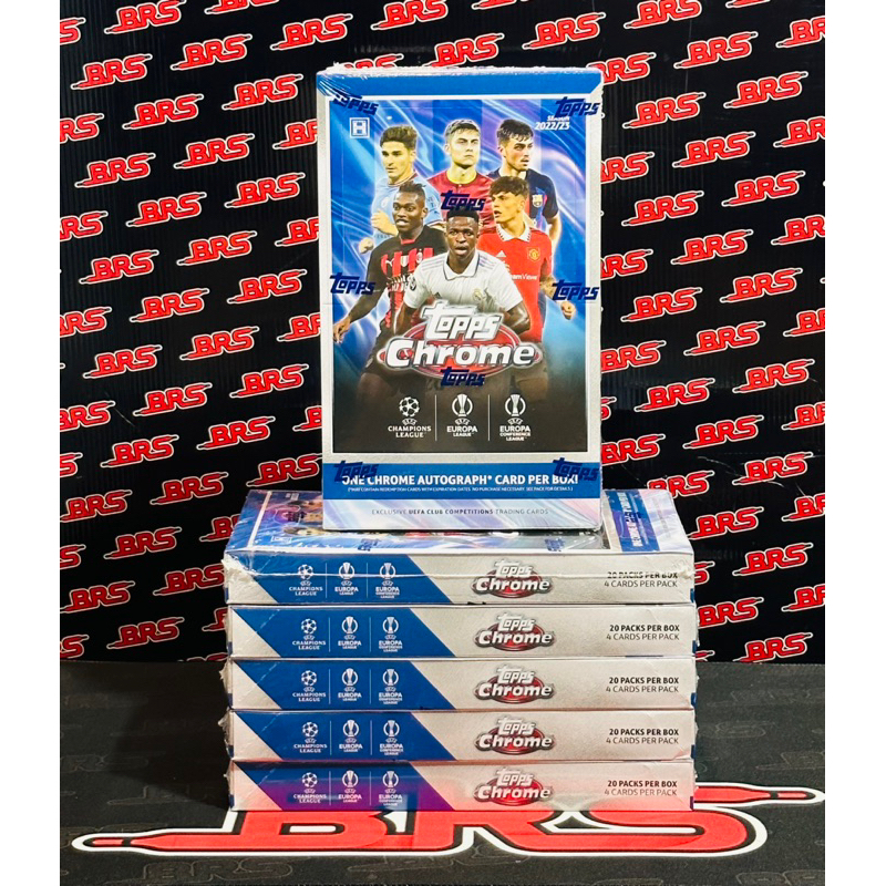 2022-23 Topps Chrome UEFA Club Competition Soccer Hobby Box from Case ...