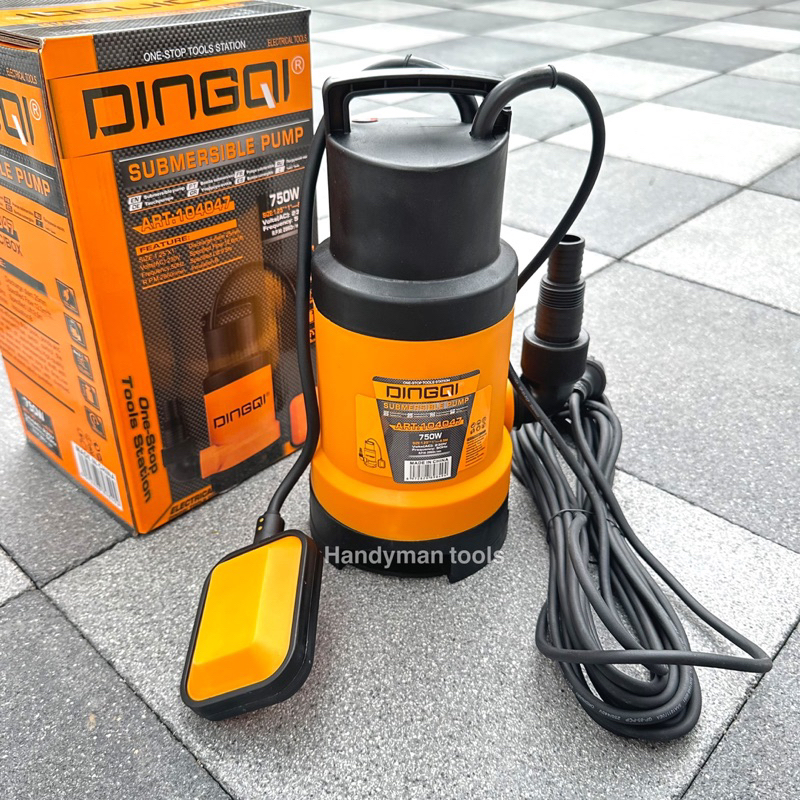 Dingqi ปั๊มแช่ ไดโว่ ปั๊มลูกลอย ออโต้ ขนาด 1 นิ้ว รุ่น ART104047 กำลัง 750W | Shopee Thailand