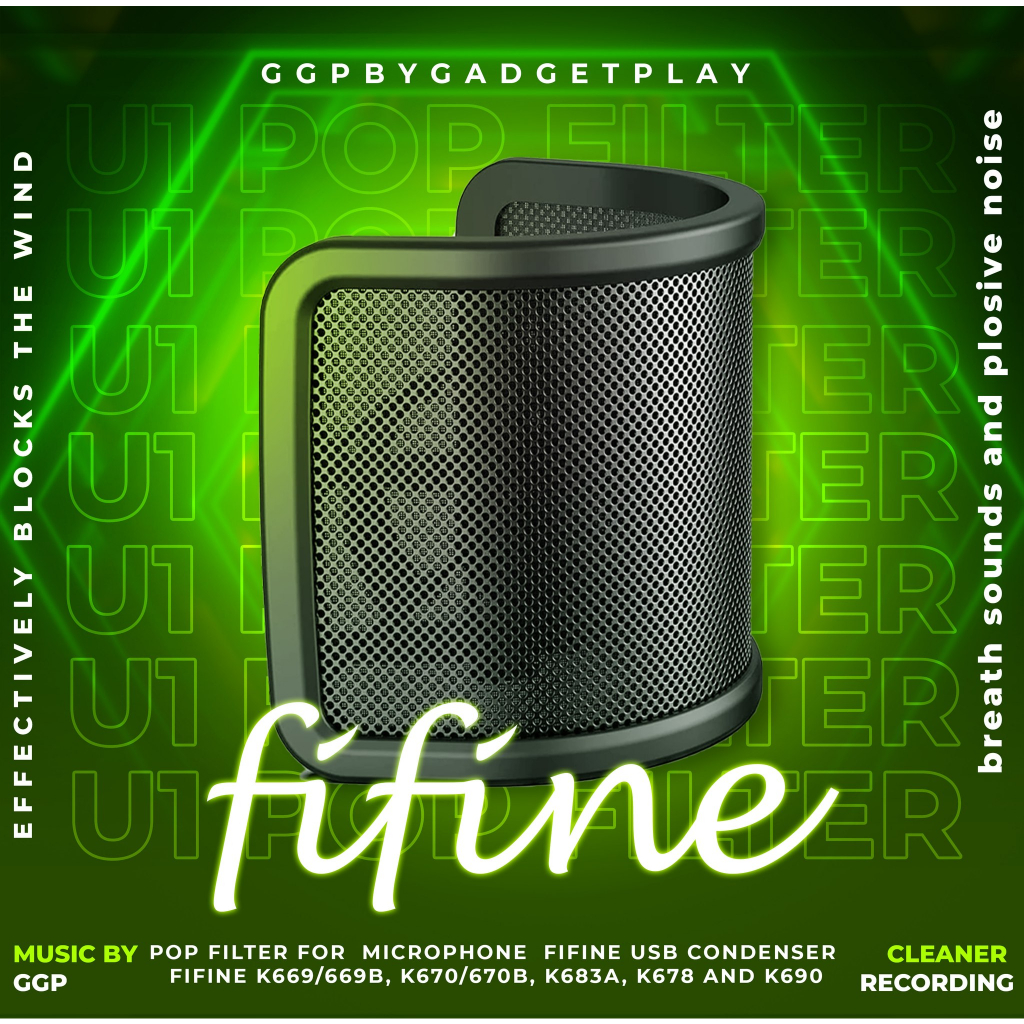 [กรุงเทพฯ ด่วน 1 ชั่วโมง] FIFINE U1 Pop Filter, Mic Pop Screen with ...
