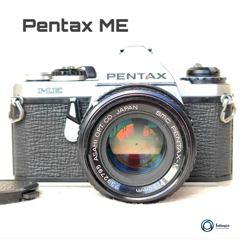 กล้องฟิล์ม SLR ยี่ห้อ Pentax ME พร้อมเลนส์ Smc pentax-m 50mm f1.7 pk mount | Shopee Thailand