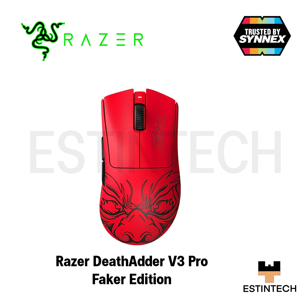 MOUSE (เมาส์) Razer DeathAdder V3 Pro Faker Edition ของใหม่2ปี | Shopee ...
