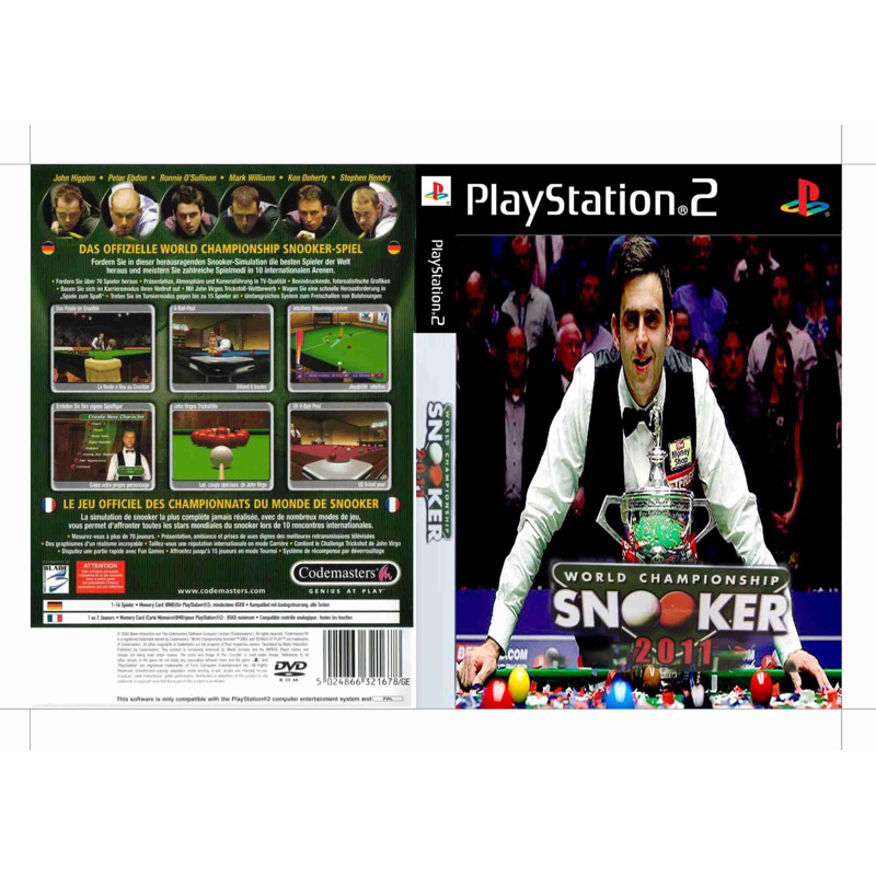 แผ่นเกมส์Ps2 - World Championship Snooker 2011 | Shopee Thailand