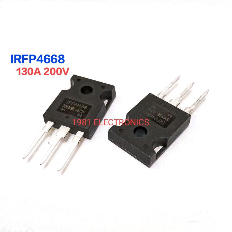 IRFP4668 MOSFET N-CHANNEL TO-247 มอตเฟส 130A 200V ราคา 1ตัว พร้อมส่ง ...