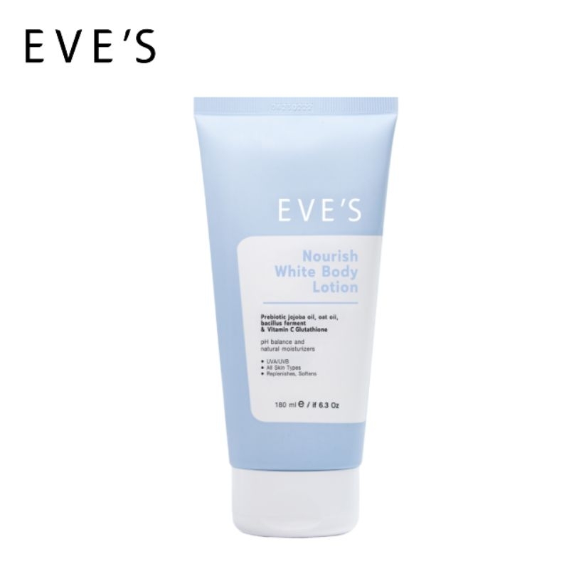 EVE'S อีฟส์ นอริช ไวท์ บอดี้ โลชั่น ต่อต้านอนุมูลอิสระ ผิวขาวกระจ่างใสอย่างเป็นธรรมชาติ ขนาด 180 ...