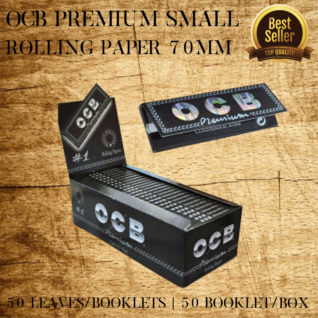 OCB Premium Small 70mm 50 Leaves 50 Booklets per box in Packs of 8 / 16 ...