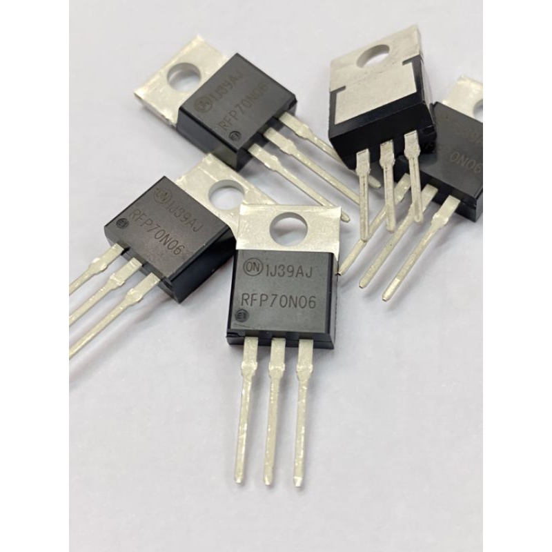 (แพ็ค1ชิ้น) RFP70N06 TO-220 70N06 70A 60V 0.014ohm เพาเวอร์มอสเฟท 70N06 ...