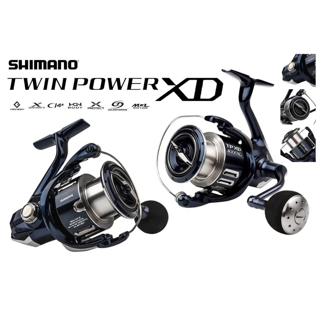 [[📍 ผ่อน 0% สูงสุด 10เดือน]] ️ รอก Shimano Twin Power XD (2021) #รอกตกปลา | Shopee Thailand