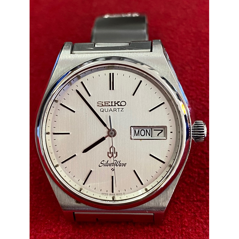 SEIKO QUARTZ Silver Wave ตัวเรือนสแตนเลส นาฬิกาผู้ชาย มือสองของแท้ ...