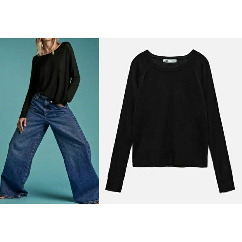 Zr. BASIC KNIT SWEATER เสื้อไหมพรม แขนยาว ผ้าไม่หนา เนื้อละเอียด นุ่ม ...