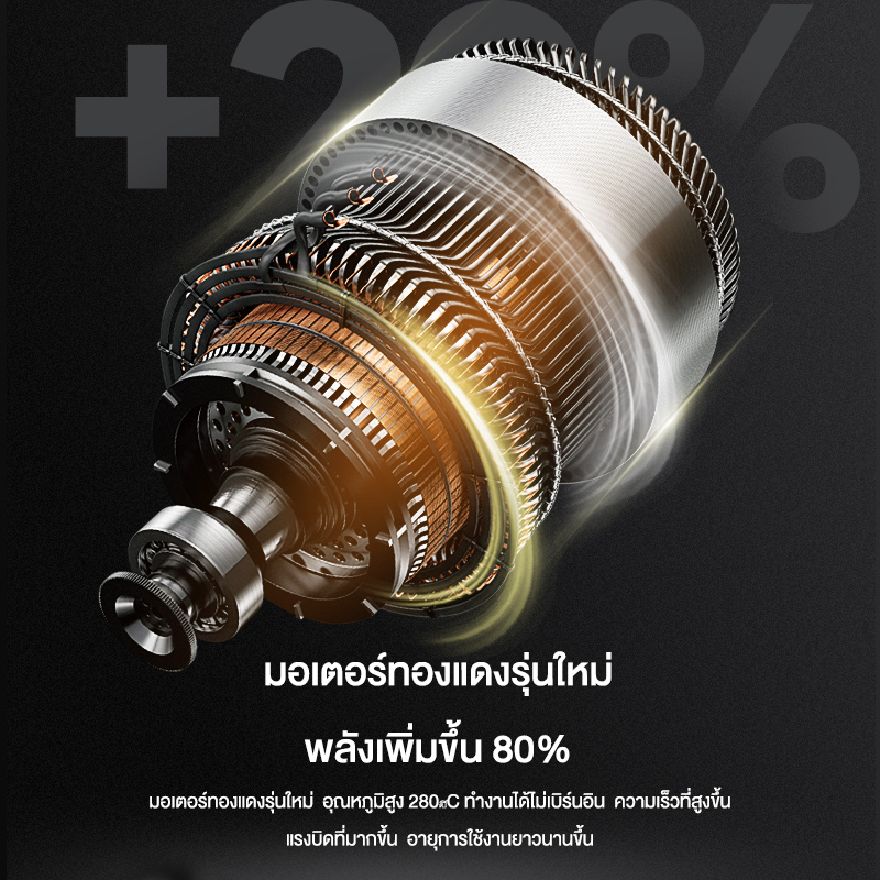 JIAPU ค้อนไฟฟ้า สว่านกระแทก ห้าฟังก์ชั่น 220V ชุดดอกสว่าน 12 ดอก กำลังไฟสูงสุด 4980W อุปกรณ์ครบ ...