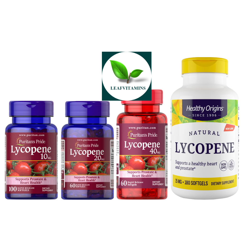 Puritan's Pride Lycopene 10, 20, 40 mg / 60,100 Softgels | Shopee Thailand