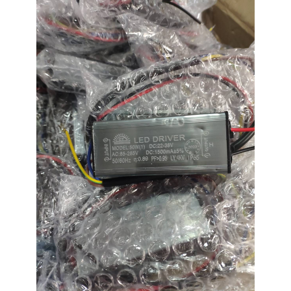 ไดร์เวอร์หม้อแปลงไฟ LED ขนาด50W แบบภายนอก LED Driver Model:50W , DC 20 ...