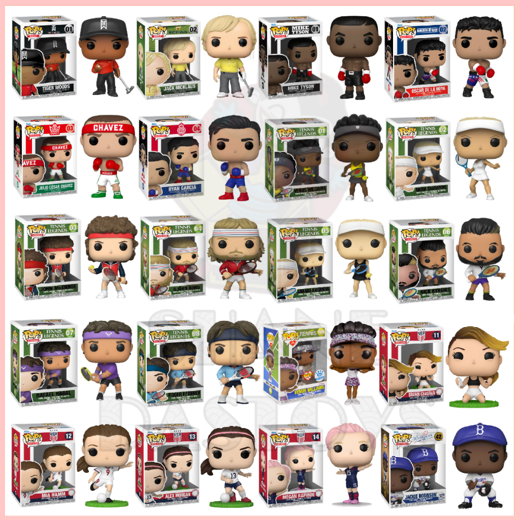 {PRE-ORDER} Funko Pop! Sports : GOLF, Boxing, Tennis, Sport Legends ...