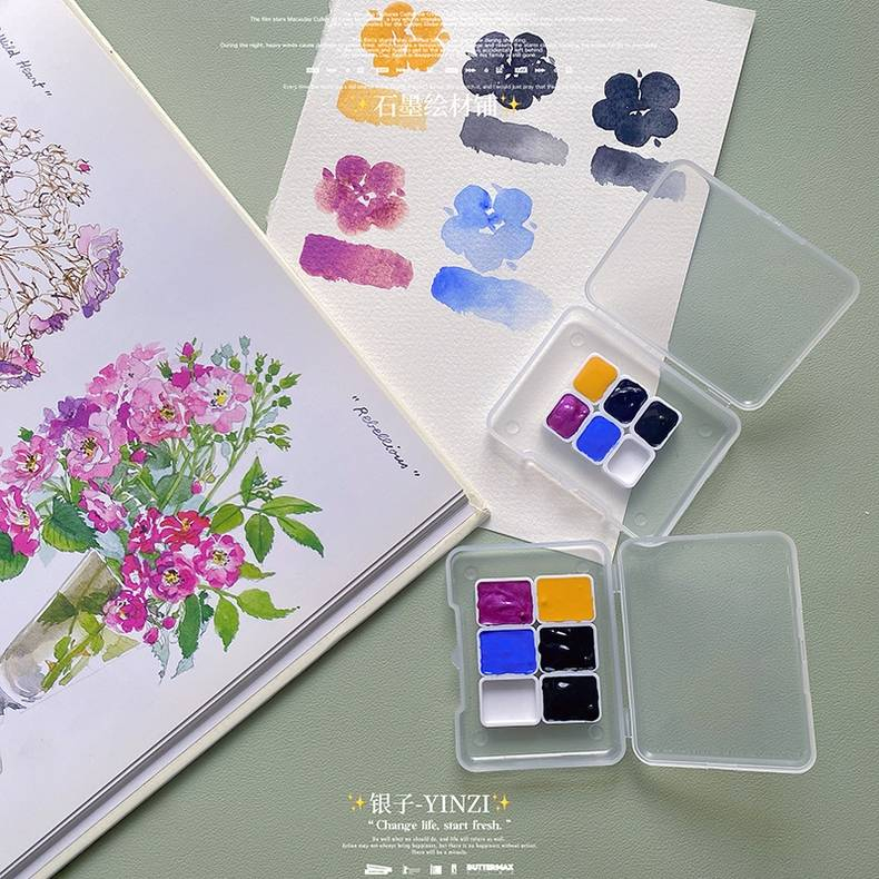 (พรีออเดอร์ 15-30 วัน) สีน้ำแบ่งแพน DS DANIEL SMITH set 5 สี สีน้ำแดเนี ...