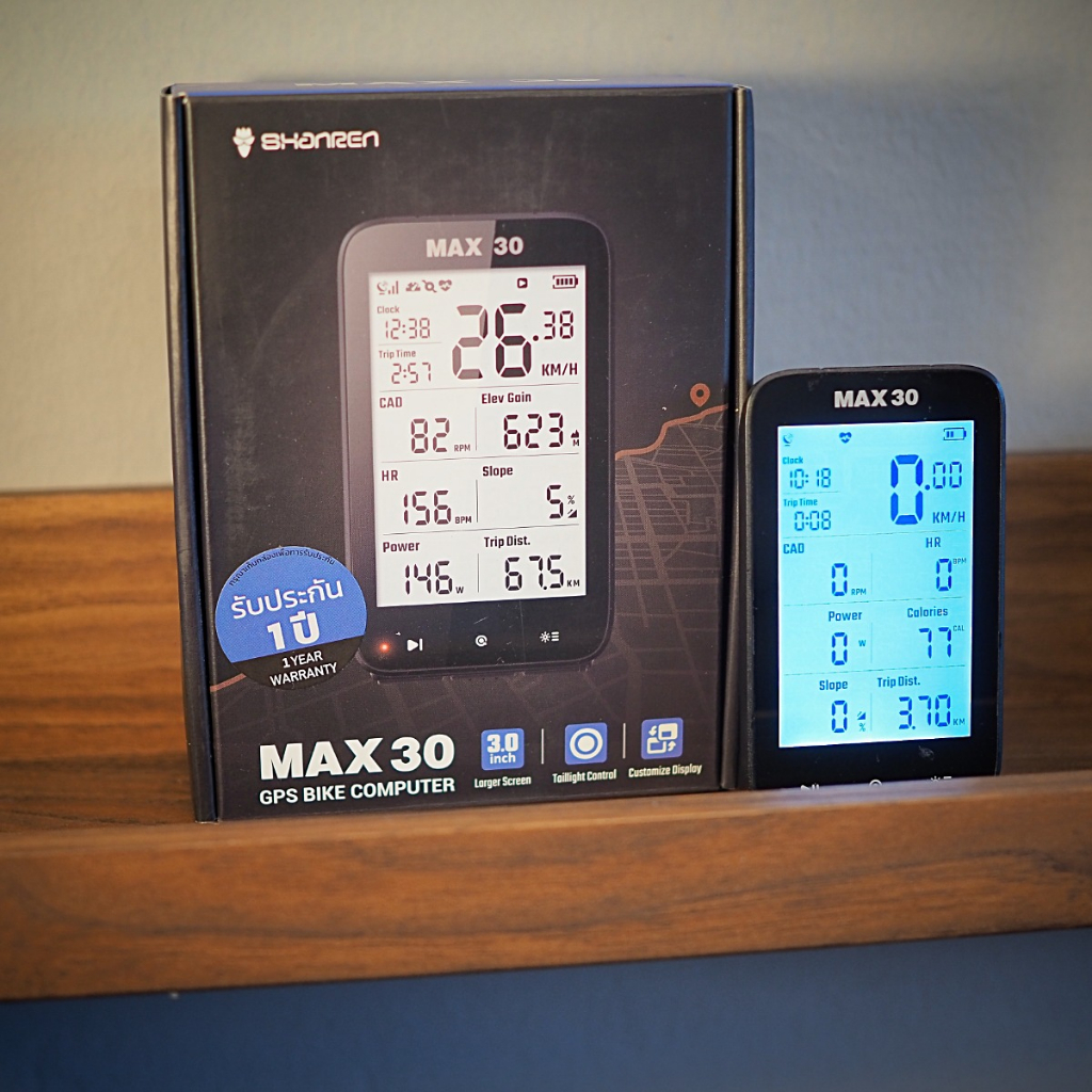 ไมล์จักรยาน Shanren MAX30 จอใหญ่ 3 นิ้ว อุ่นใจบริการหลังการขายสุดเยี่ยม ( ขายได้ 650 เครื่อง ...