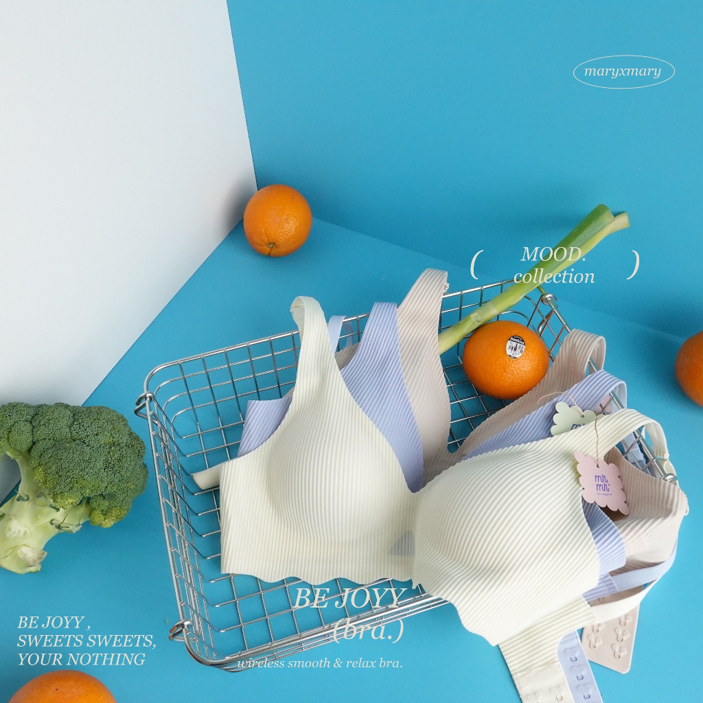 𝐁𝐄 𝐉𝐎𝐘𝐘 ♡ (bra.) wireless smooth & relax bra. บราไร้โครง ผ้าร่อง ...