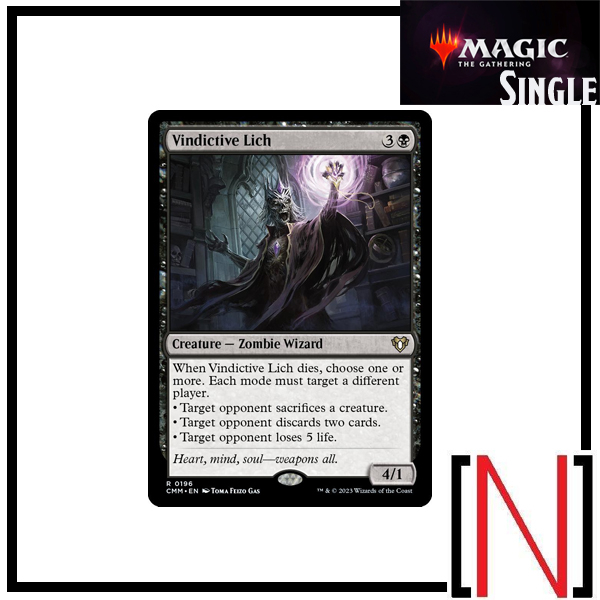 [MTG][Single][CMM] Vindictive Lich ระดับ Rare [ภาษาอังกฤษ] | Shopee ...