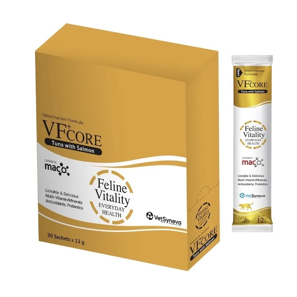 VF Core วิตามินบำรุงรูปแบบขนมแมวเลีย (ยกกล่อง 30 ซอง) ไม่คละรสชาติ | Shopee Thailand