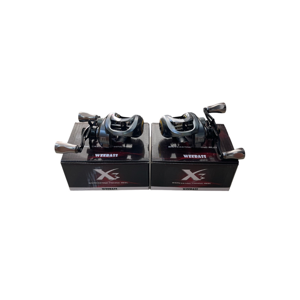รอกWEEBASS X3 รอบ 8.1:1 เบรค 6.8 kg 6+1 bb. มีคลิ๊กเสียงเบรคปลาลาก น็อปแต่ง ลูกปืนแต่ง | Shopee ...