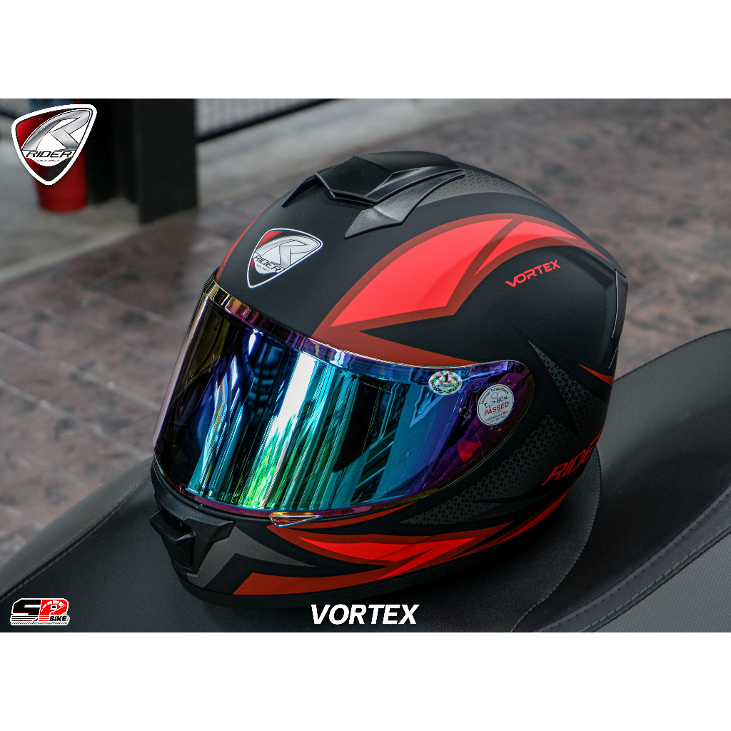 หมวกกันน็อค Rider Vortex 2023 ลายใหม่ล่าสุด ส่งไว!!! | Shopee Thailand