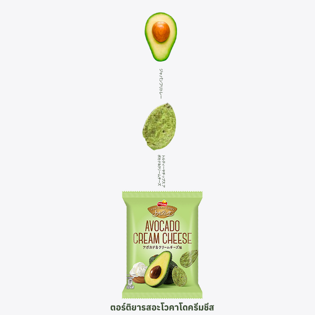 Frito-Lay AVOCADO CREAM CHEESE ジャパンフリトレー ตอร์ติยารสอะโวคาโด และครีมชีส ...