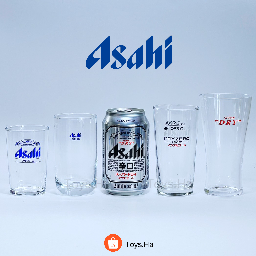 ของแท้! Asahi แก้วเบียร์ญี่ปุ่นเล็ก แก้วช็อตเบียร์ญี่ปุ่น แบรนด์ Asahi ...