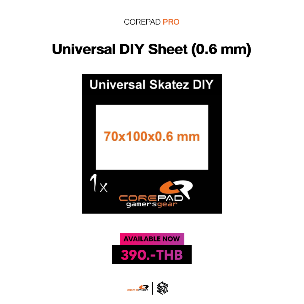 เมาส์ฟีท Corepad ของ Universal DIY Sheet (สามารถนำไปตัดเองได้) [Mouse Feet] | Shopee Thailand