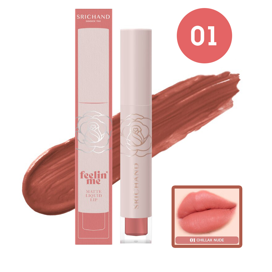 Srichand Feelin Me Matte Liquid Lip 3g. ศรีจันทร์ ฟิลลิน มี แมทต์ ลิค ...