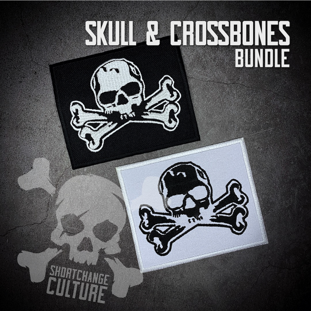 ตัวรีดติดเสื้อ ตัวรีดลายปัก อาร์มปัก Skull & Crossbones Patch Bundle ...