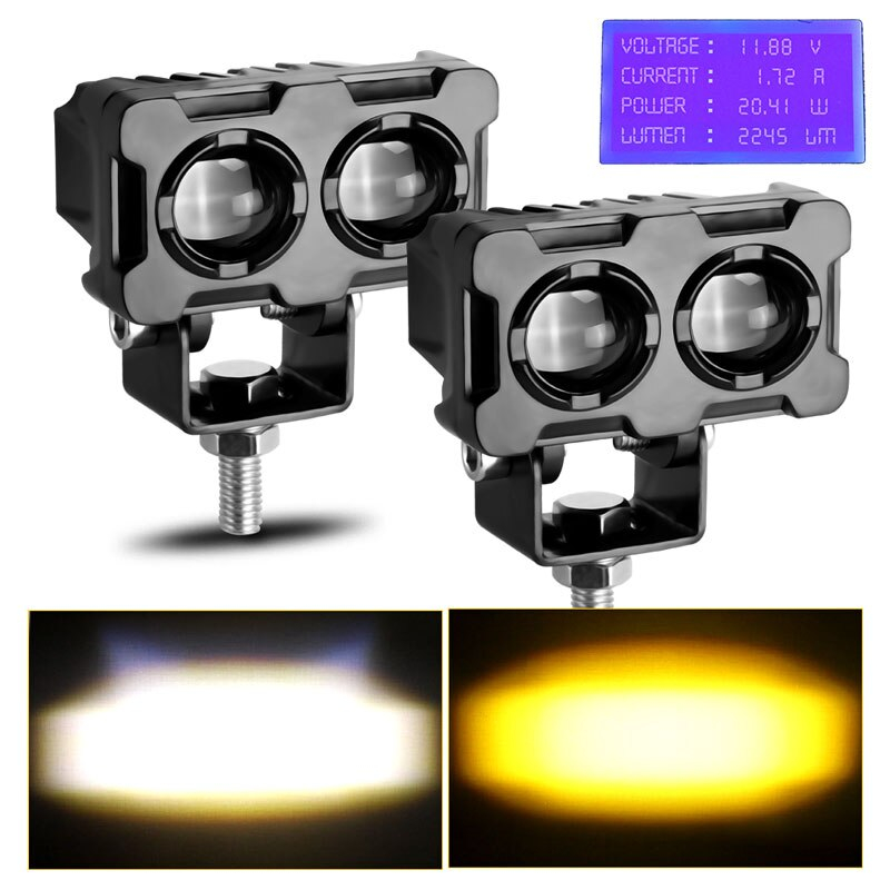 Wall-E Light Laser Gun สีขาวและสีเหลือง 2in1 ไฟตัดหมอกสำหรับรถ ...