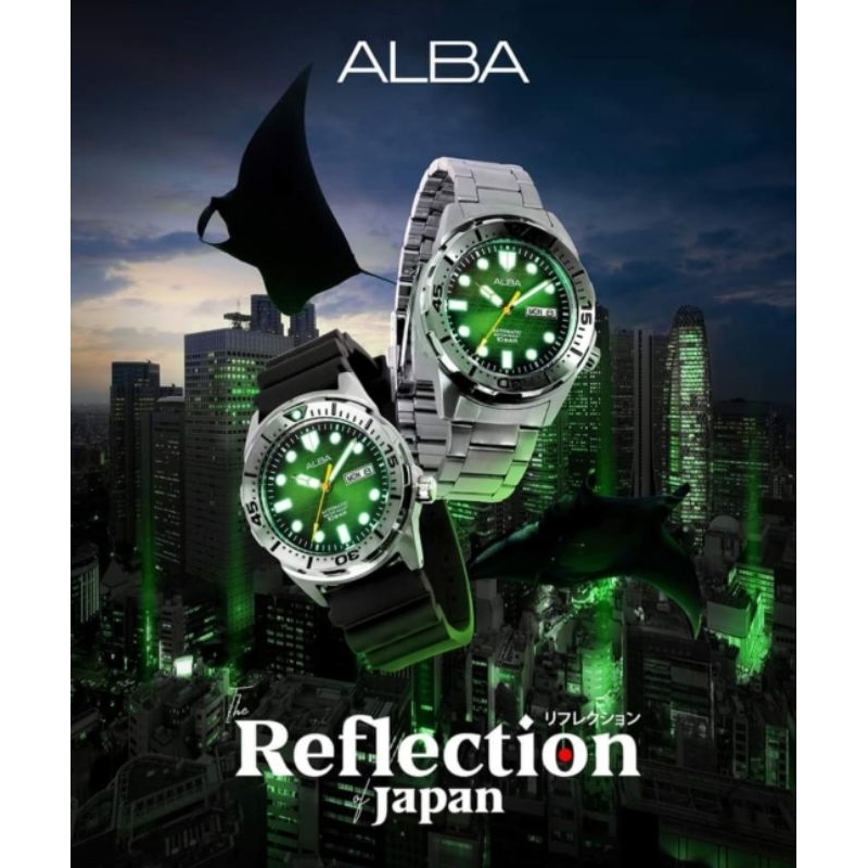 นาฬิกาข้อมือ ALBA MONSTER MANTA RAY ระบบAUTOMATIC | Shopee Thailand