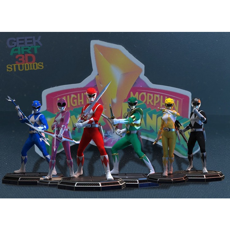 [โมเดลไม่ทำสี] Power Rangers 3D printing model | Shopee Thailand