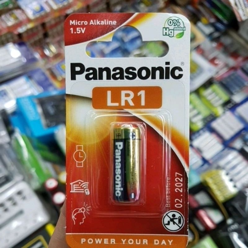 (แพคเกจ EU) ถ่าน Panasonic Size N, LR1, UM5 1.5V alkaline แพคเดี่ยว ...