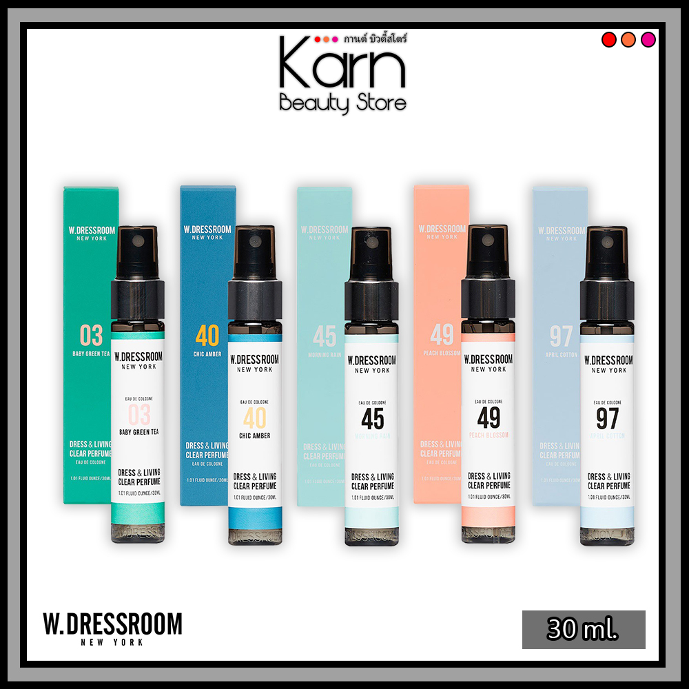 (แท้/ฉลากไทย) W.Dressroom Dress & Living Clear Perfume ดับเบิลยู.เดรส ...