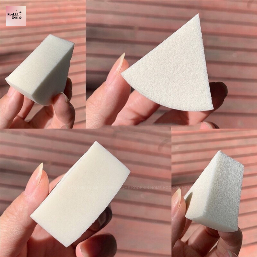 ฟองน้ำแต่งหน้า สามเหลี่ยม ฟองน้ำลงรองพื้น Triangle Sponge (พร้อมส่ง ...