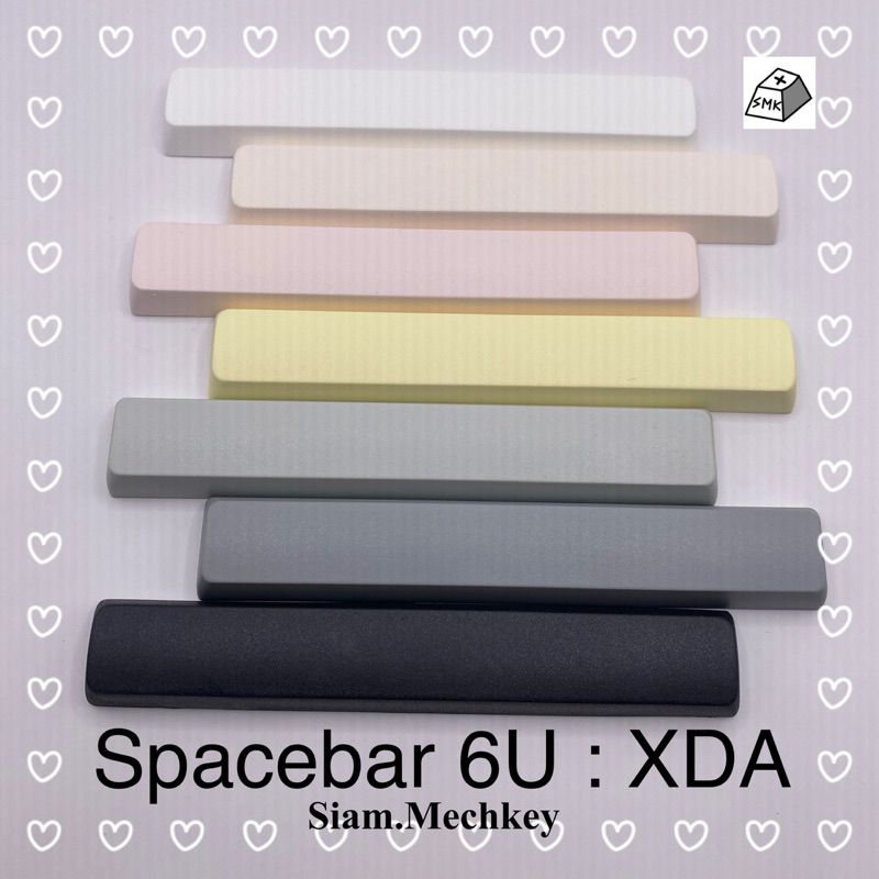 พร้อมส่ง ของแท้ 7สี Spacebar 6U : XDA Profile Keycap คุณภาพดี PBT คีย์ ...