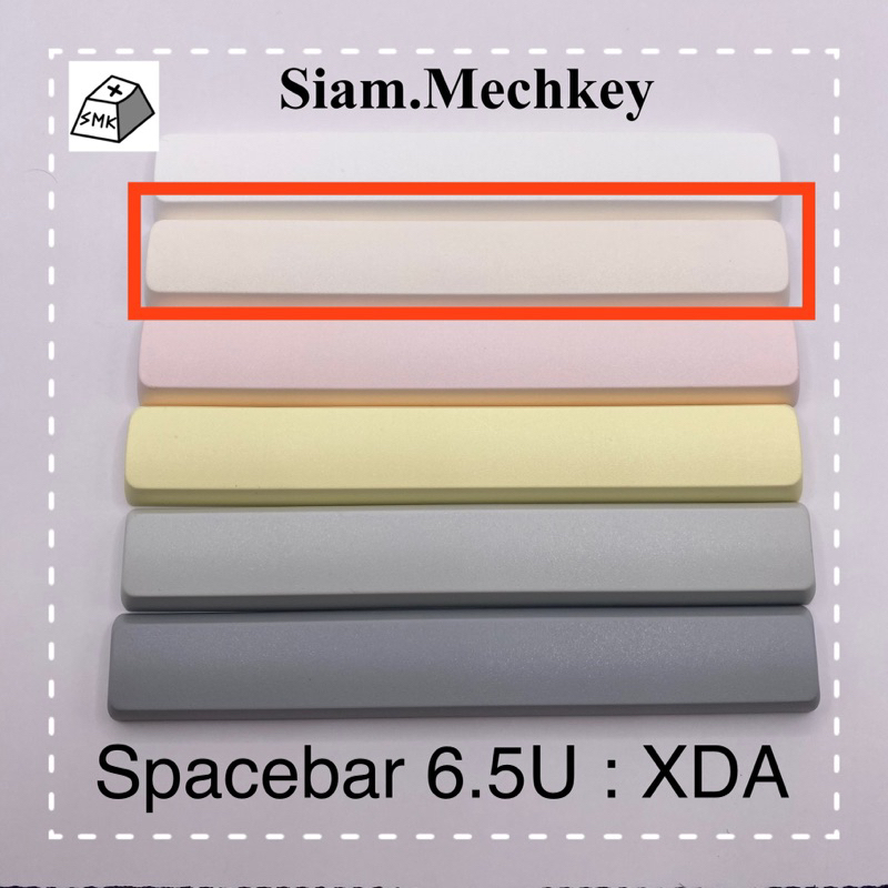 พร้อมส่ง ของแท้ 6สี Spacebar 6.5U : XDA Profile Keycap คุณภาพดี PBT ...