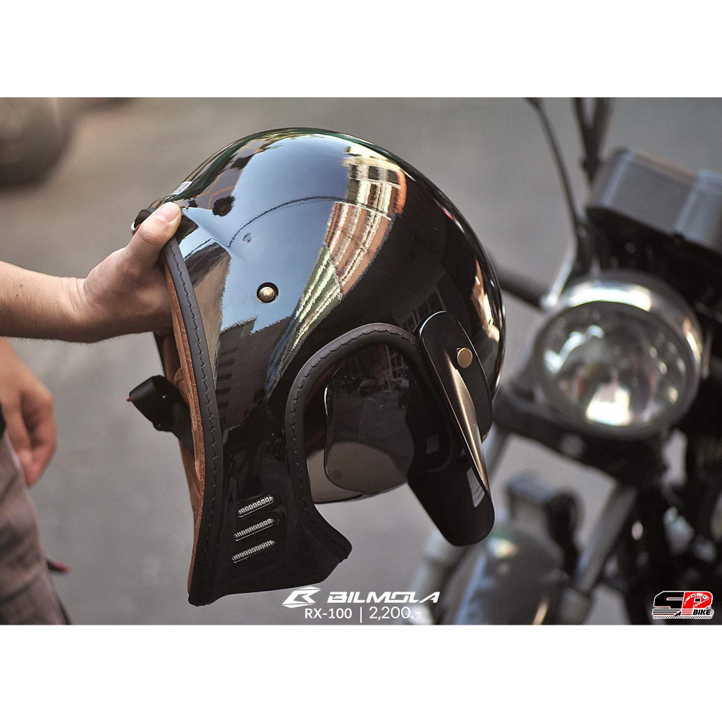 แถมฟรี!!! แก๊ปติดหน้าหมวก หมวกกันน็อค Bilmola RX100 ปี 2023 ส่งไว!!! sp ...