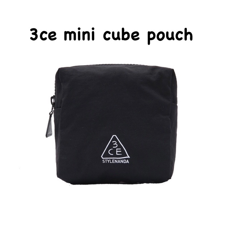 🇰🇷โปรราคาพิเศษ 189฿🇰🇷 3ce mini cube pouch #black | Shopee Thailand