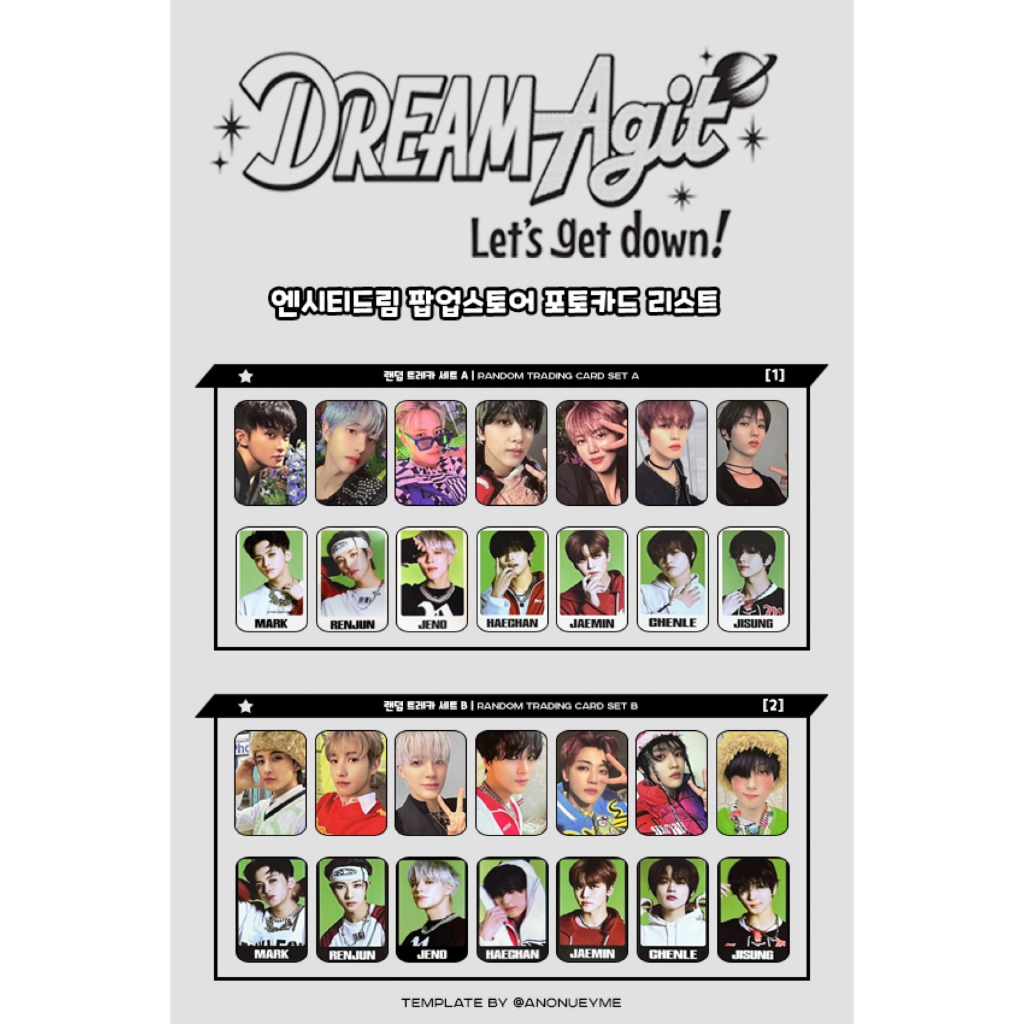 NCT DREAM - Trading Card ISTJ ( ver. A / B ) | Shopee Thailand