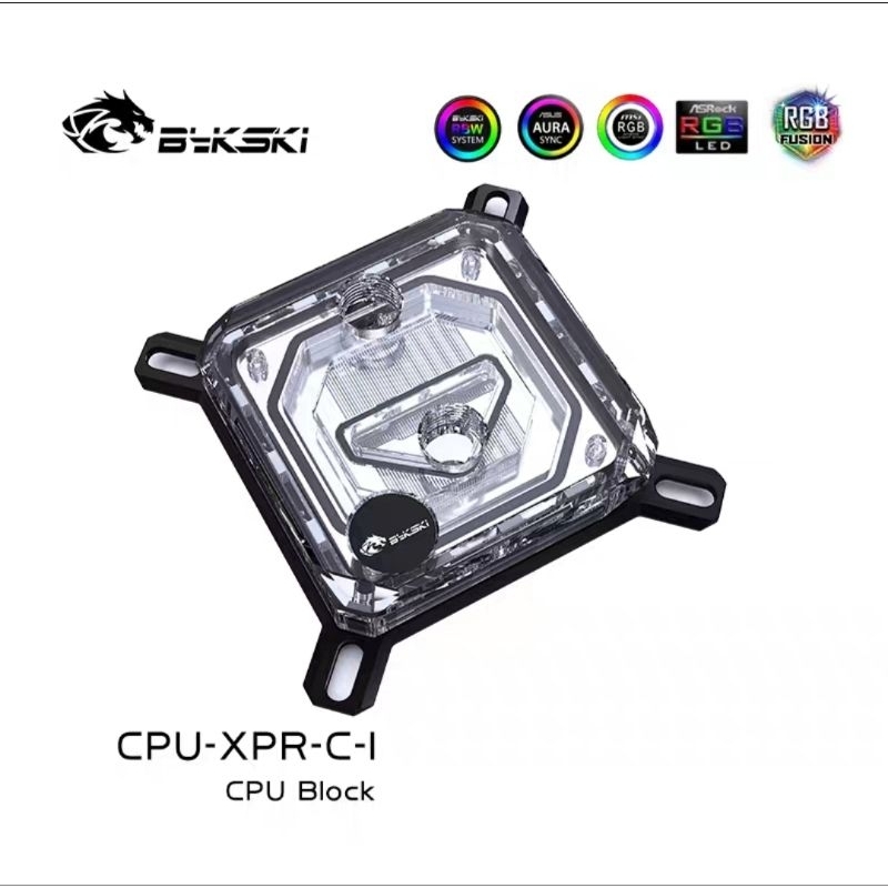 BYKSKI บล็อคน้ำซีพียู Fin 0.3mm CPU Waterblock INTEL AMD | Shopee Thailand